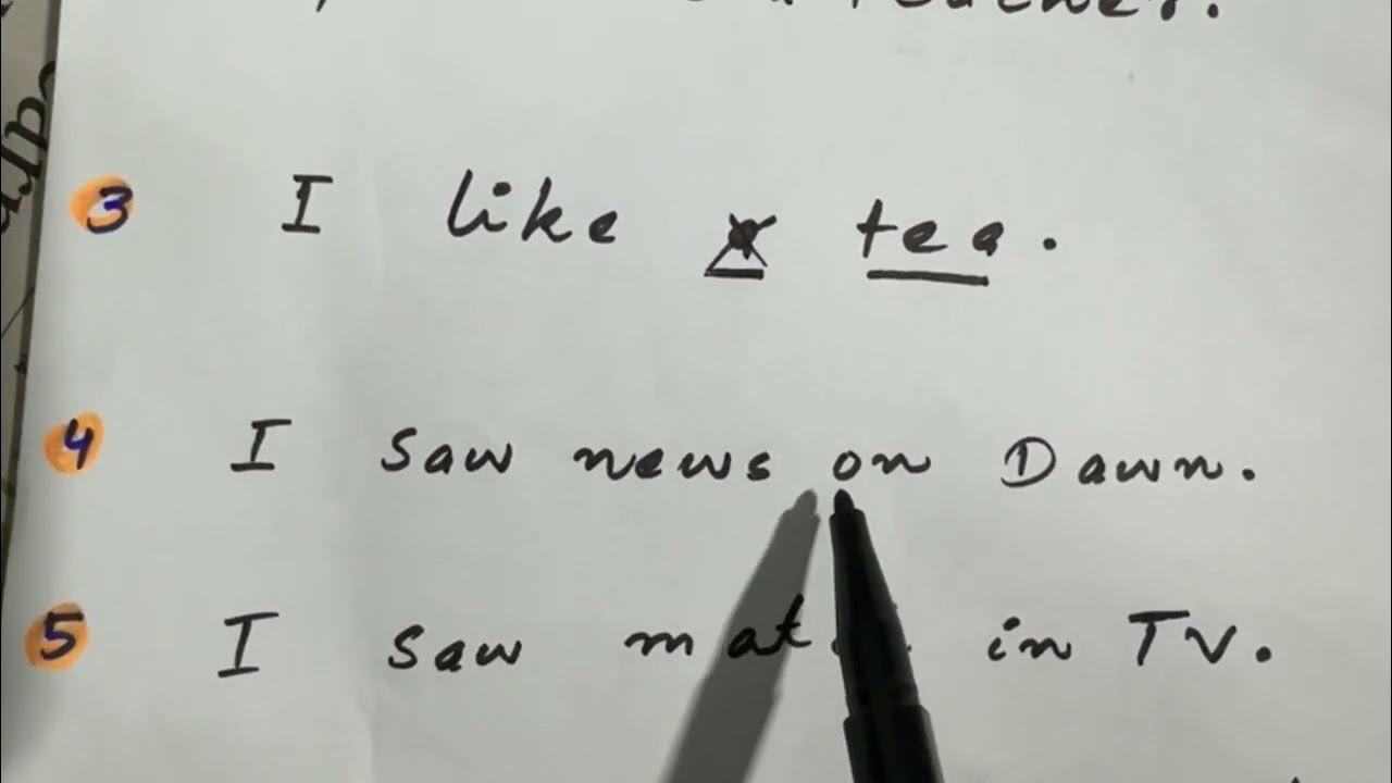 Sentence Correction | SPSC-CSS | Basic Error Detection | English Sentence Correction - YouTube