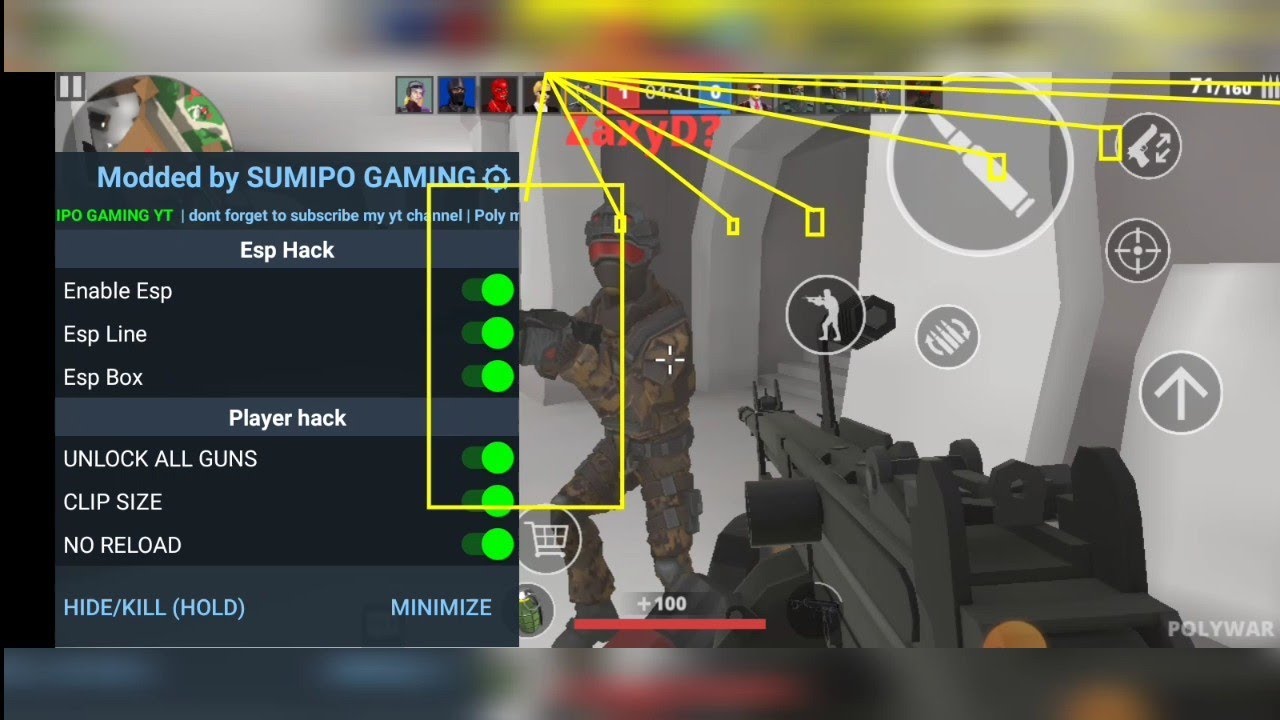 polywar mod menu V1.4 - YouTube