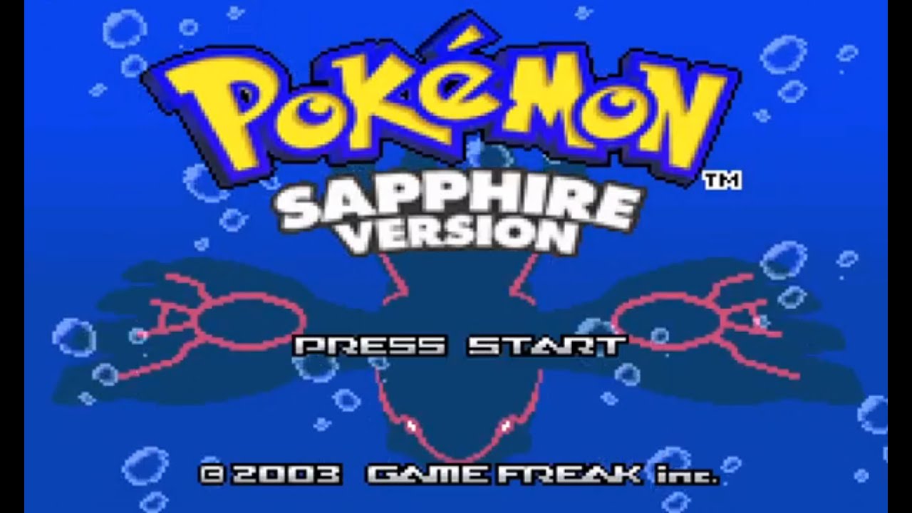 Pokemon Sapphire Version - Gameplay [GBA] - YouTube