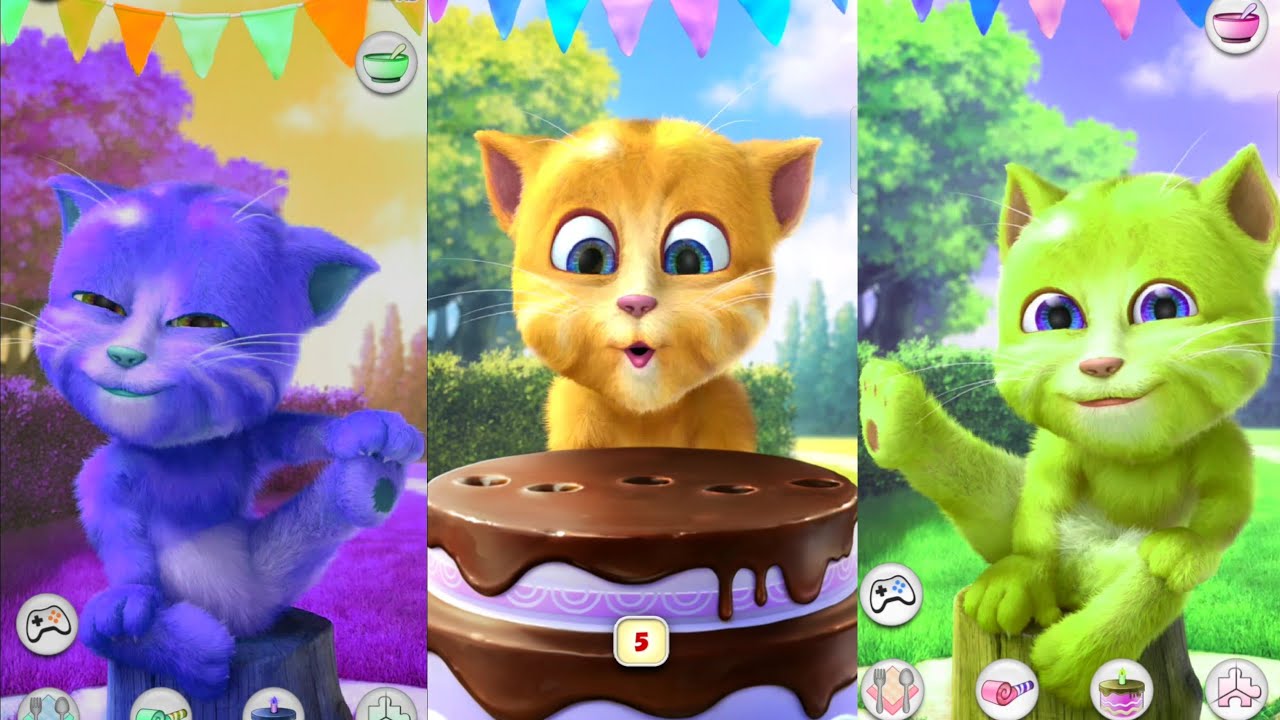 Talking Ginger cat 2 🐈 | Talking Cat music so funny 😆 | Talking cat eat 🥦🍒🍟🥨🥐 | Ginger cat - YouTube