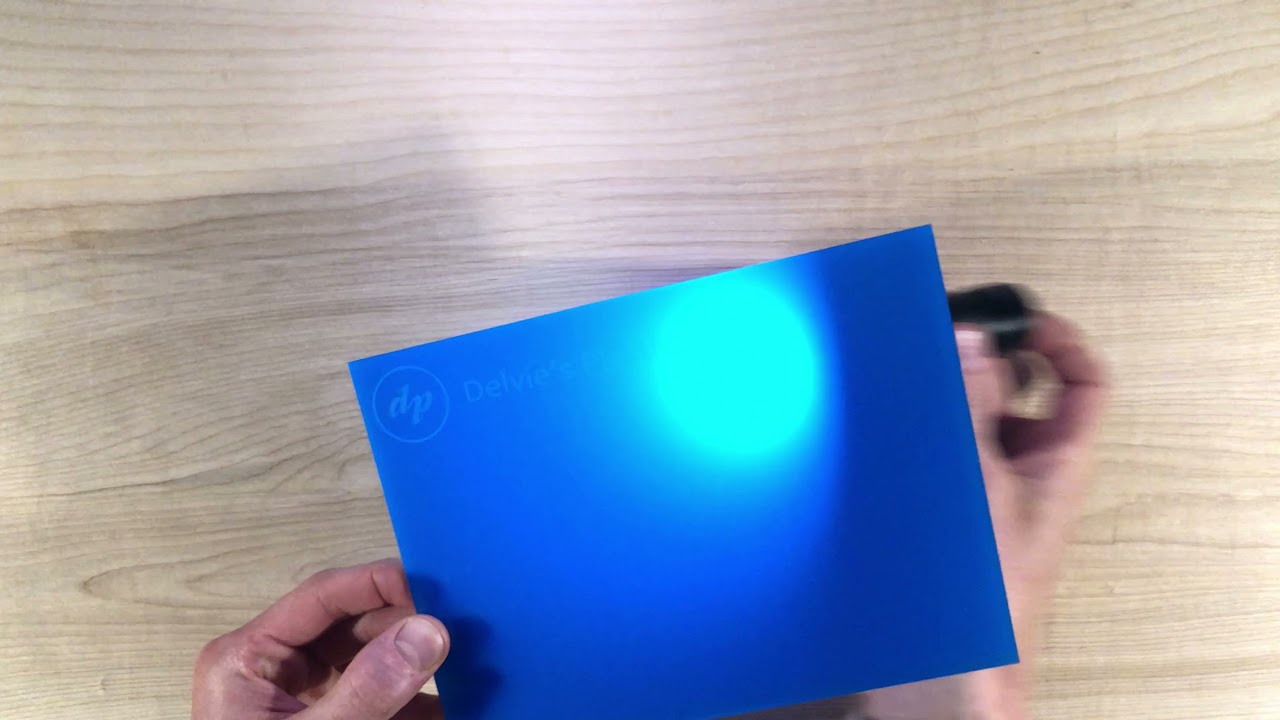 2050 Blue Translucent Acrylic Plexiglass Sheet - YouTube