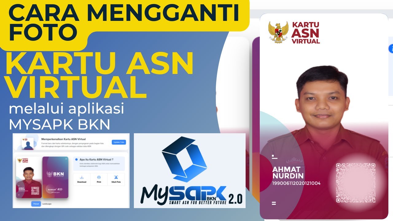 CARA MENGGANTI FOTO MY SAPK KARTU ASN VIRTUAL DAN MENGHILANGKAN ...