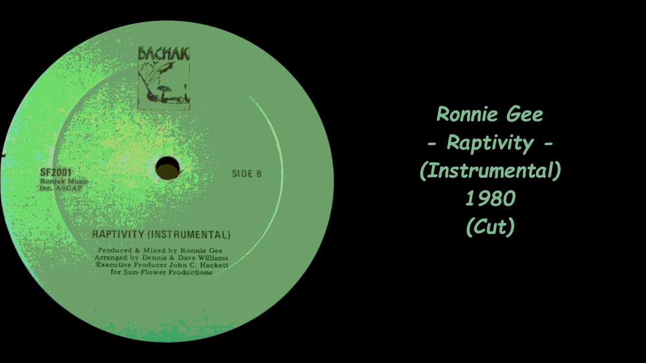Ronnie Gee - Raptivity (Instrumental) - 1980 (Cut) - YouTube