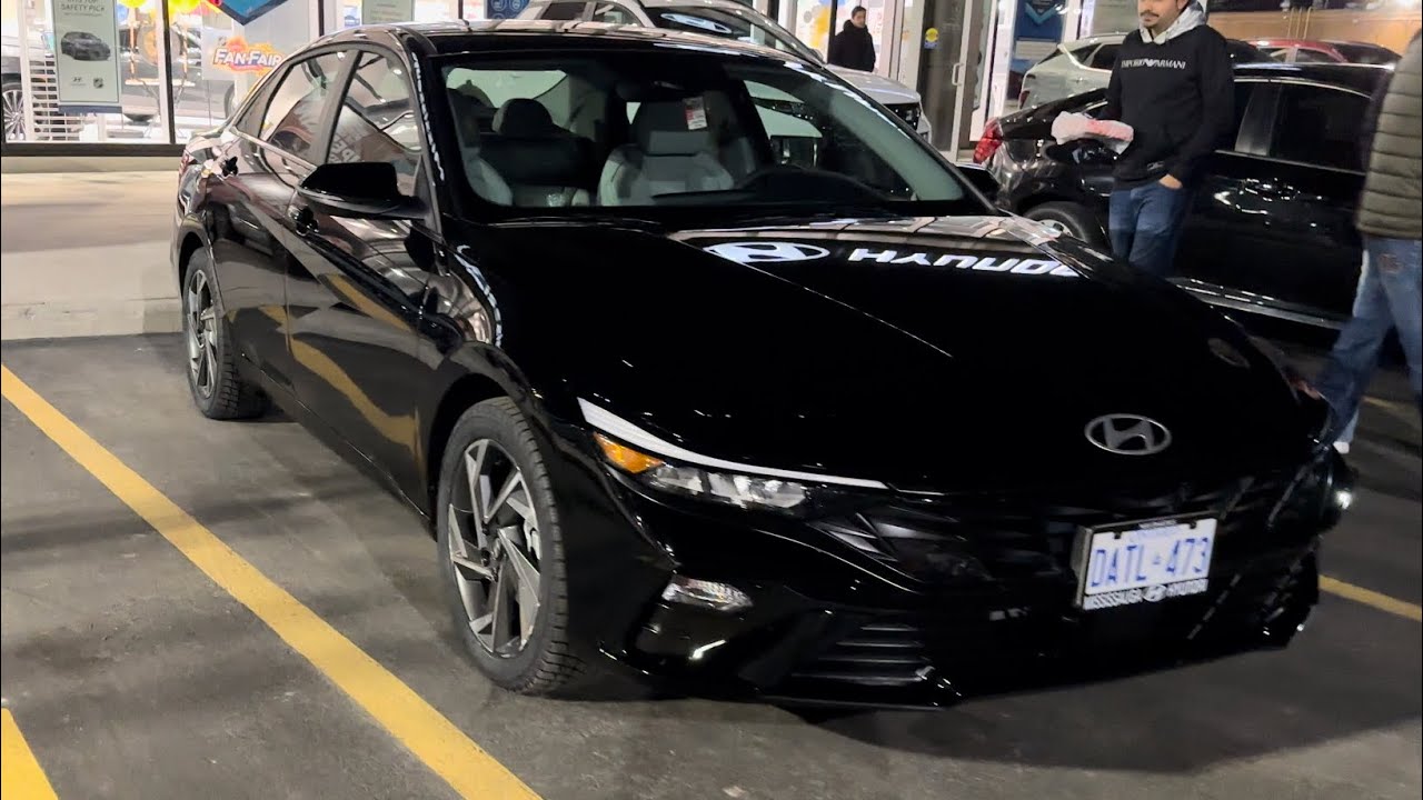 New Elantra 2024 Luxury (Black) 🇨🇦 First hyundai car in canada 🍁 ...