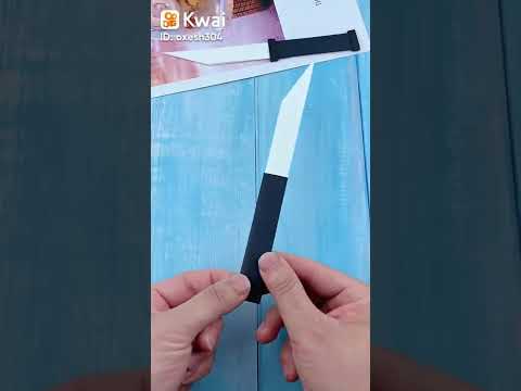 truco cómo hacer un cuchillo de papel😎 - YouTube