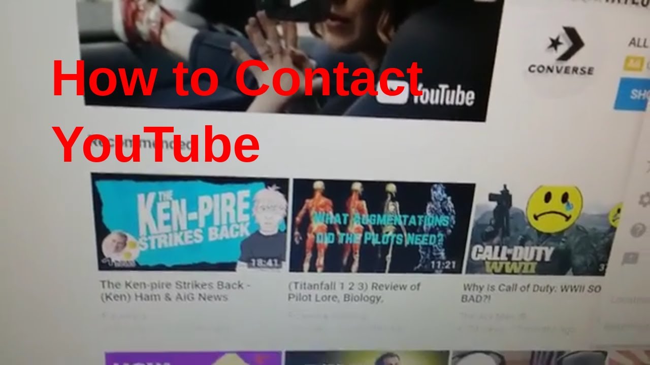 How to contact YouTube with Channel Issues - YouTube