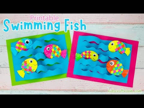 3D Swimming Fish Craft For Kids - YouTube