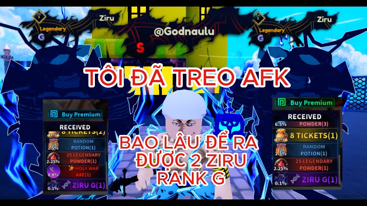 TÔI ĐÃ TREO AFK TRONG BAO LÂU ĐỂ RA 2 ZIRU RANK (G) ARISE CROSSOVER ...