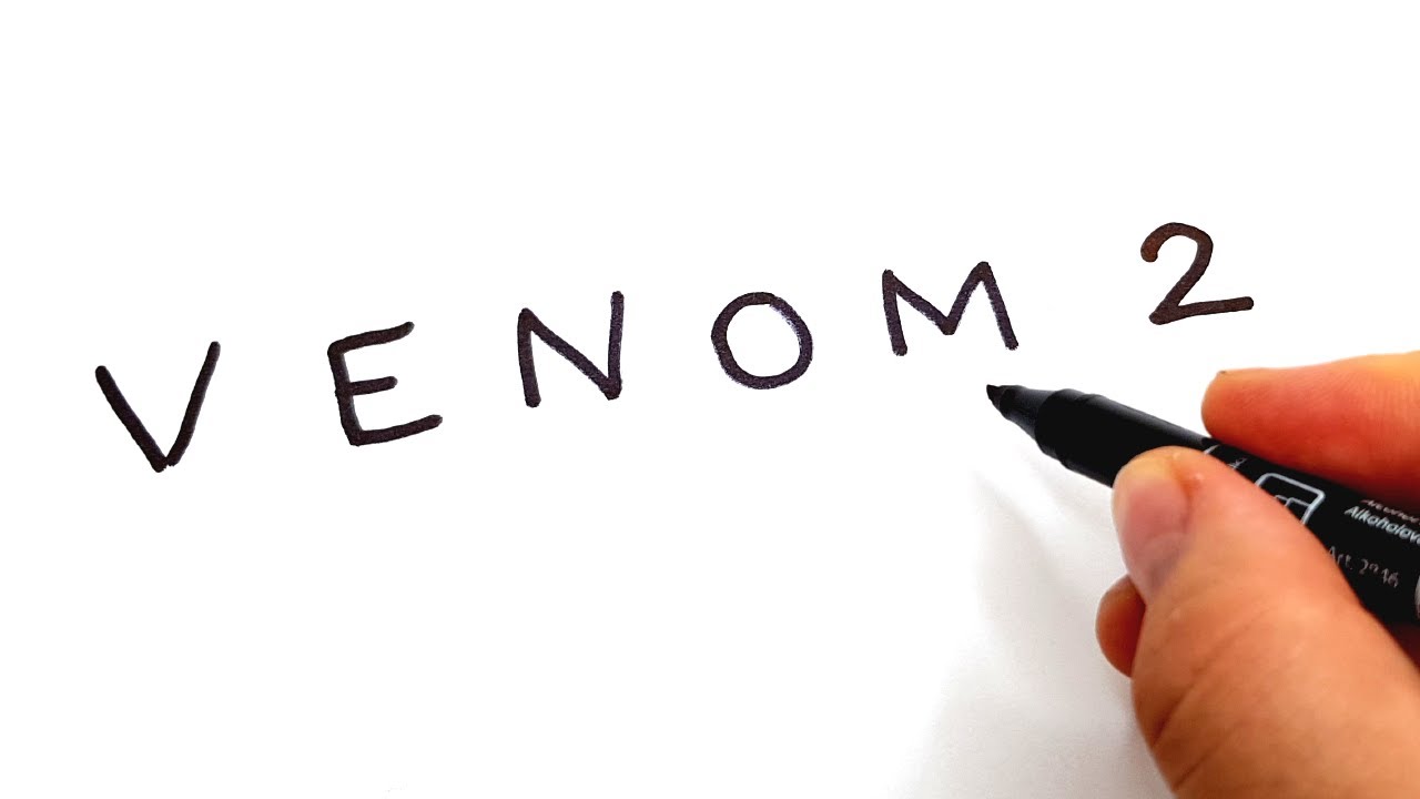 VERY EASY , How to turn words VENOM 2 into VENOM 2 graffiti tom hardy ...