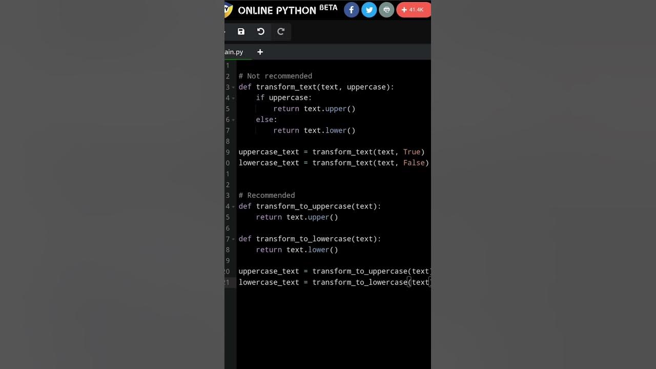 Do Not Use Flags Or Boolean Flags Programming Developer Python Pythonprogramming Cleancode