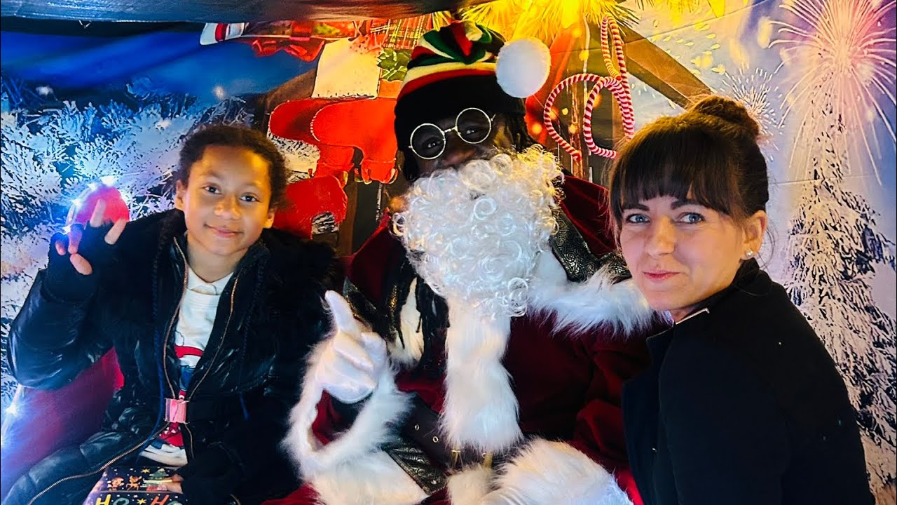 Christmas mood in Nottingham meeting with Rasta Santa 2024 - YouTube