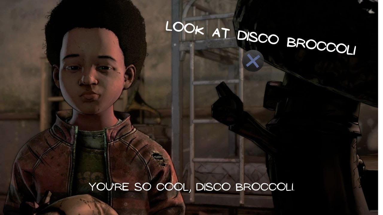 the walking dead but AJ looks at disco broccoli - YouTube