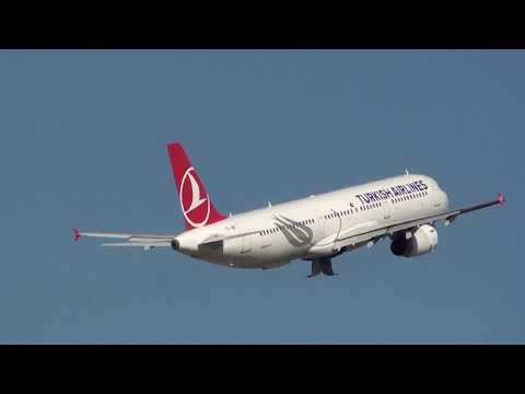 Turkish Airlines Airbus 321 TC-JMI Take Off Malaga LEMG
