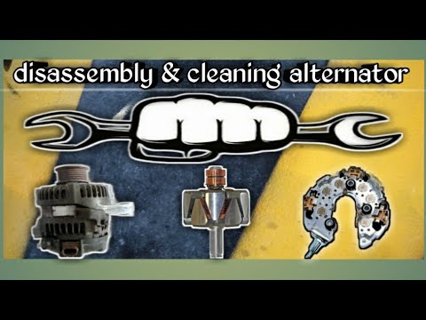 How to disassembly and clean alternator #car #engine - YouTube