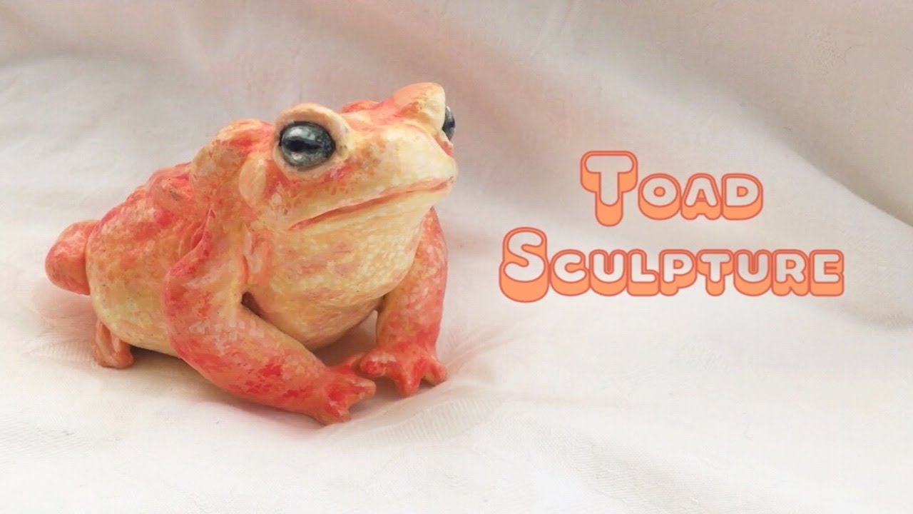 Sculpting an ORANGE TOAD - YouTube
