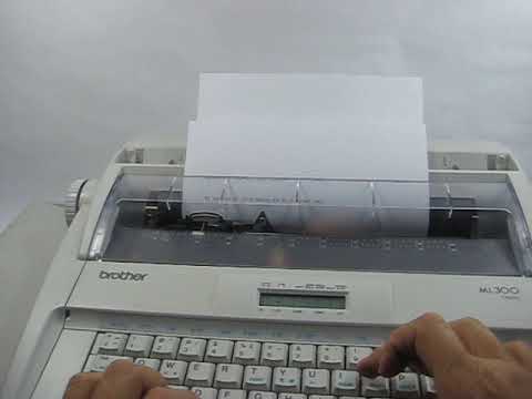 brother ml 300 typewriter for sale on ebay - YouTube