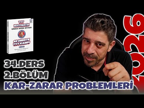 Kar-Zarar Problemleri | 34.Ders 2.Bölüm | 60 Derste TYT Matematik Kampı 2026