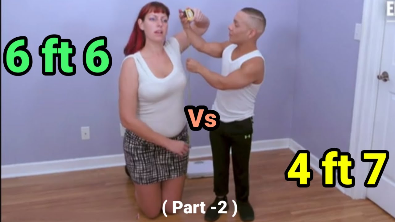 Height Comparison Between 6 Ft 6 In Tall Amazon 4 Ft 7 In Tiny Man Height Comparison Between 6 Ft 6 In Tall Amazon 4 Ft 7 In Tiny Man