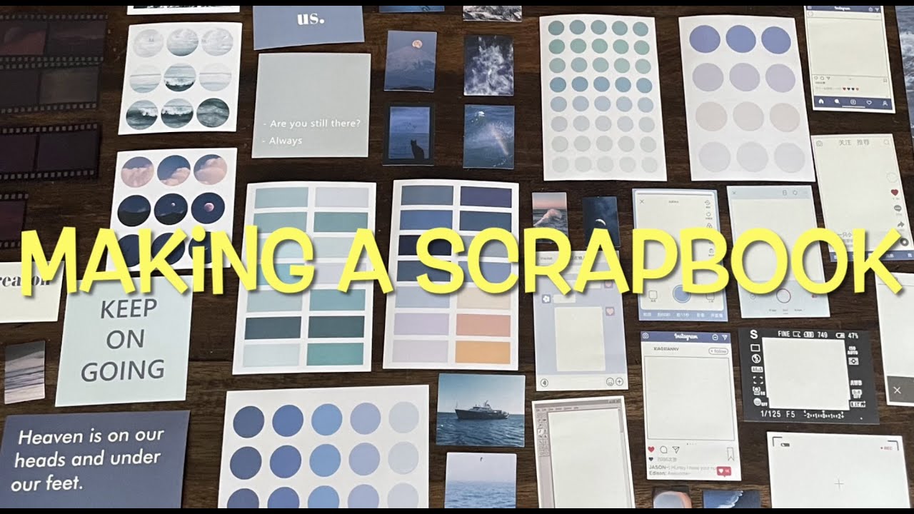 Making a Scrapbook with New Materials - YouTube