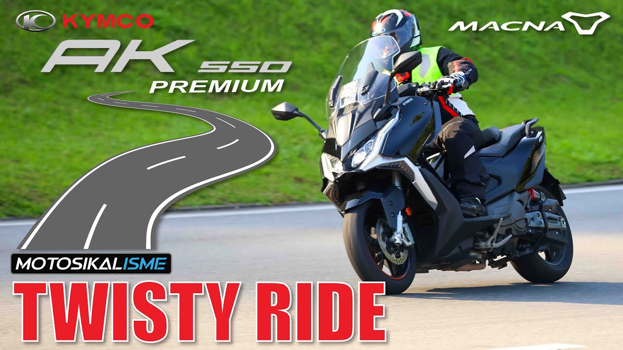 KYMCO AK550 PREMIUM | TWISTY RIDE | HANDLING VS PERFORMANCE - YouTube