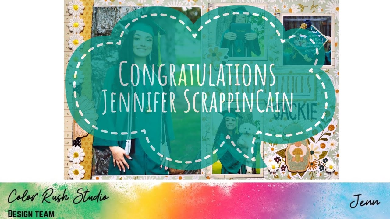 Congratulations | Color Rush Studio | Double page layout - YouTube