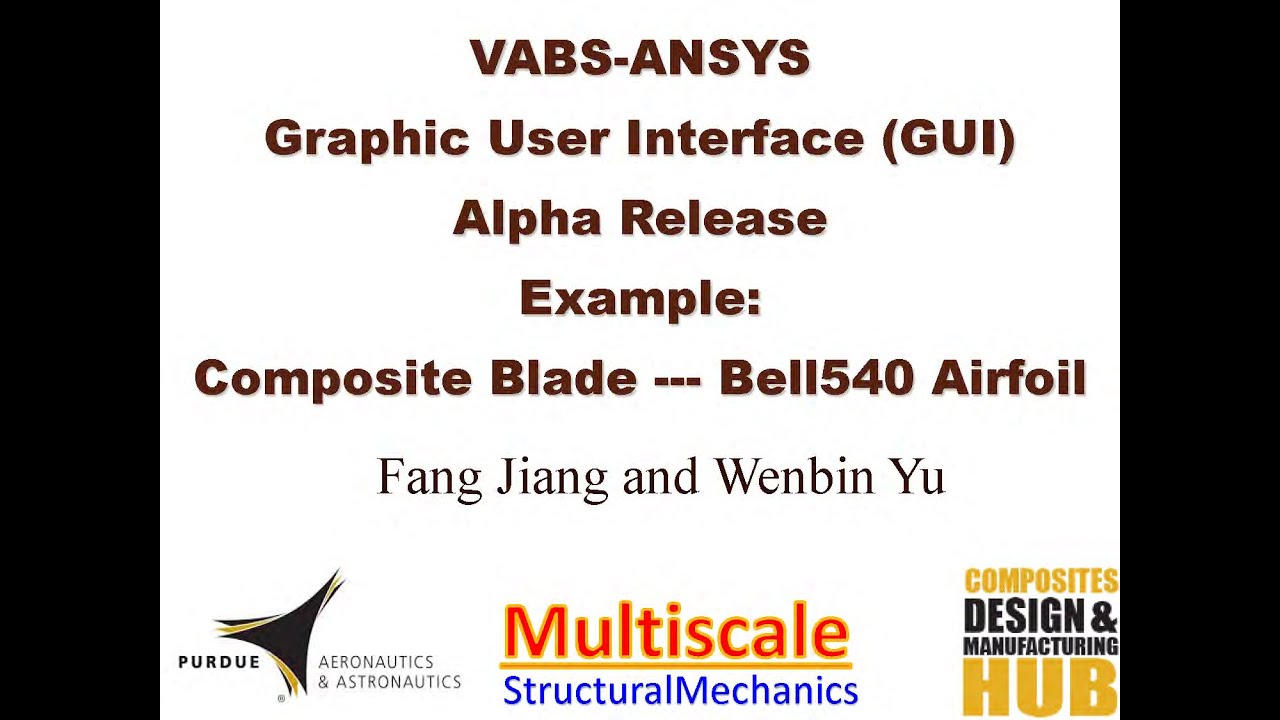 ANSYS-VABS Graphic User Interface (GUI): eg_7_Blade_Bell540 - YouTube