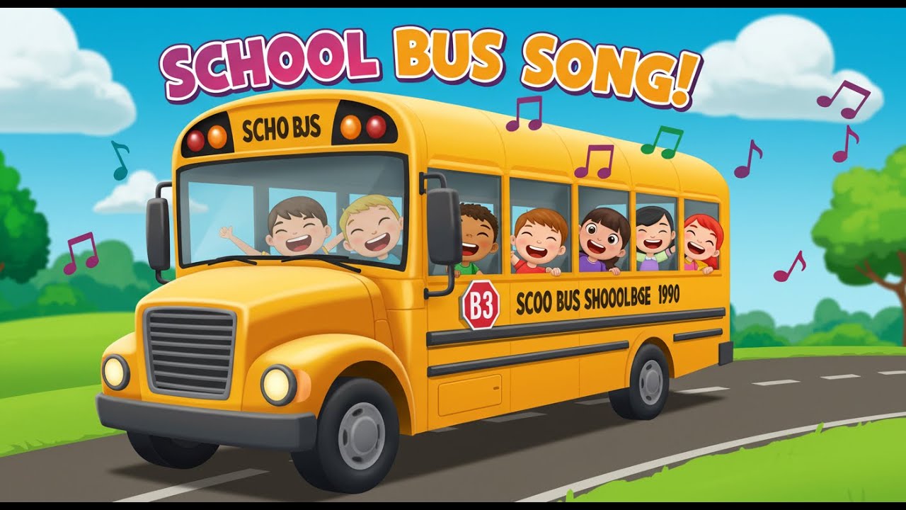 School Bus Song 🚌🎵 | Fun Kids Song for Learning and Singing - YouTube