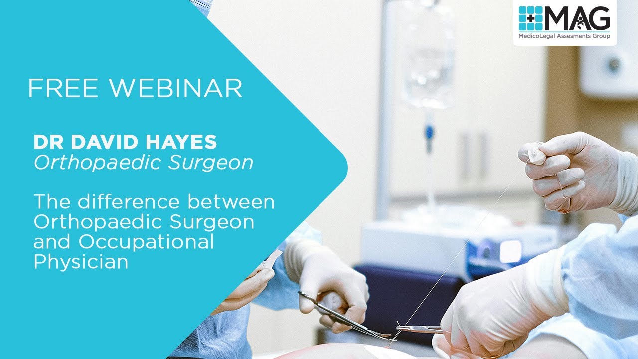 Dr. David Hayes - The Difference Between An Orthopaedic Surgeon and an ...
