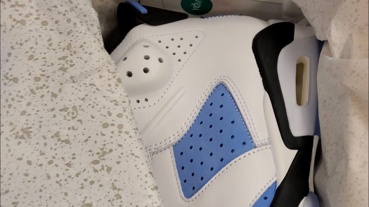 AIR JORDAN UNC 6S - YouTube