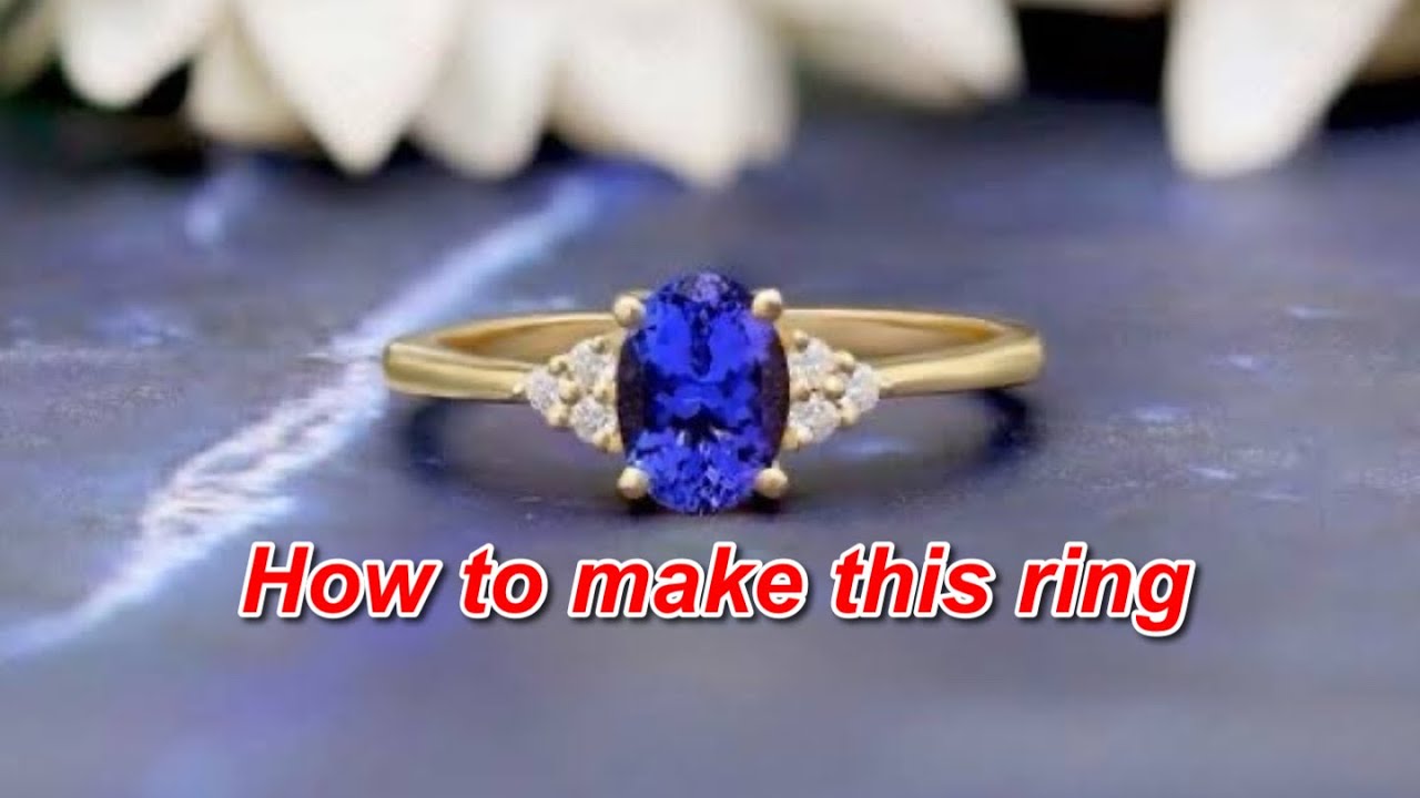 How to make simple yellow gold ring by handmade for women - YouTube