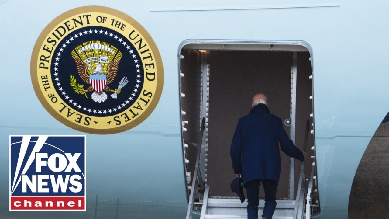 Biden appears to stumble again getting off Air Force One - YouTube