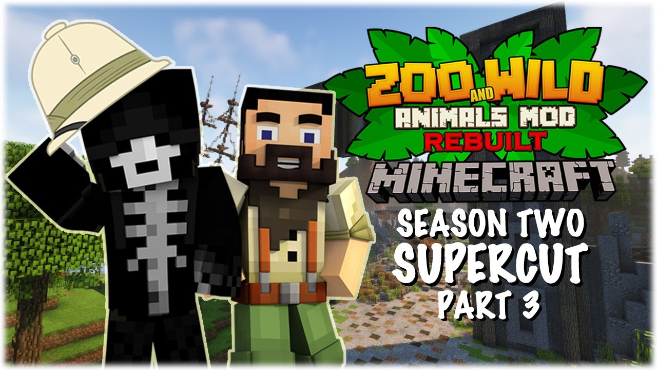 Minecraft: Zoo and Wild Animal (ZAWA) Mod SUPERCUT - S2 PART 3 - YouTube