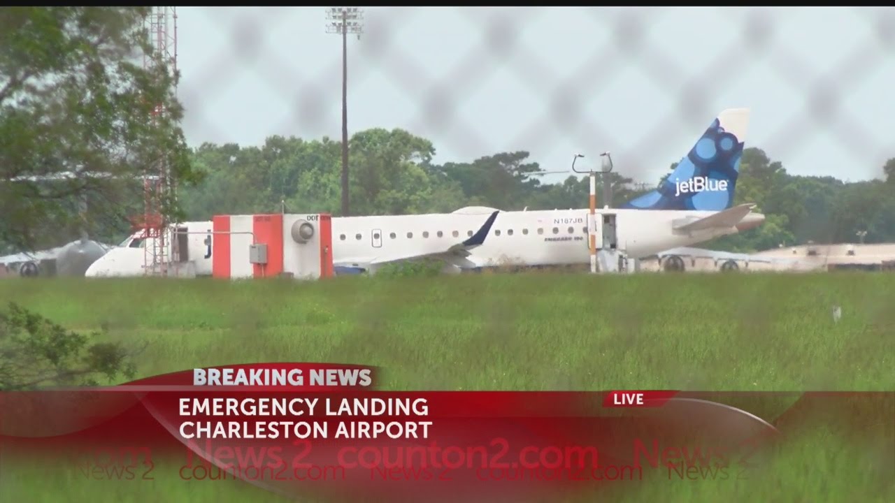JetBlue flight makes emergency landing in Charleston - YouTube