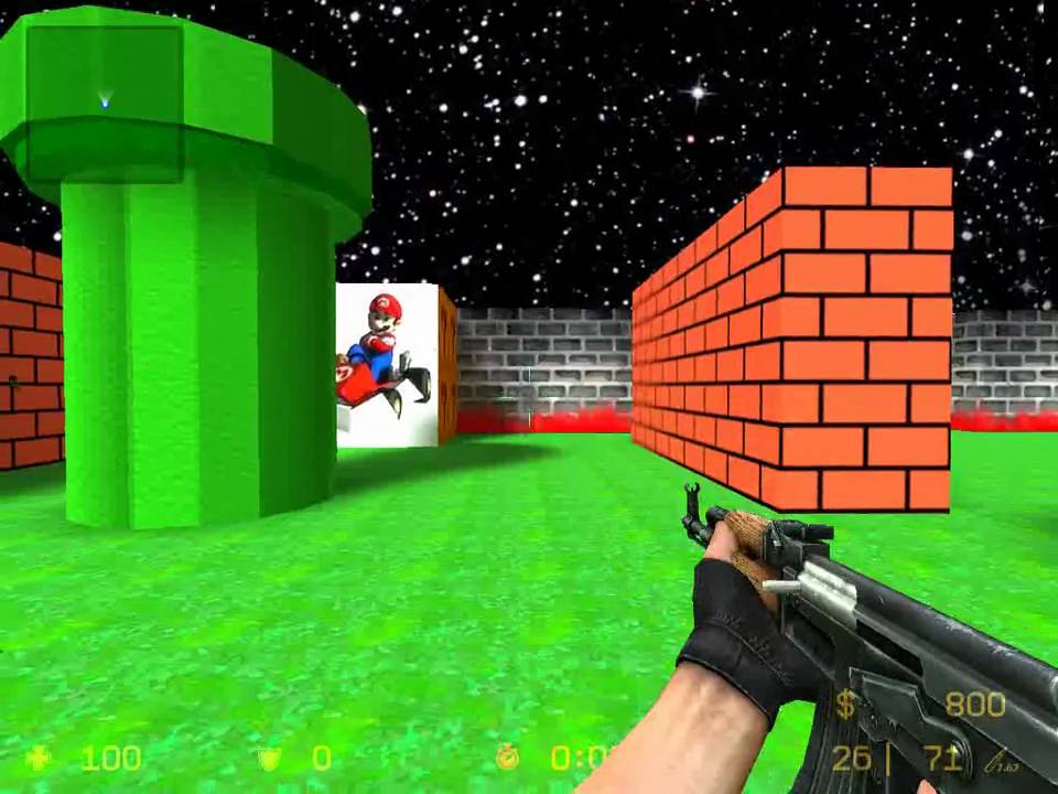 counter strike (ak47 mario map - YouTube