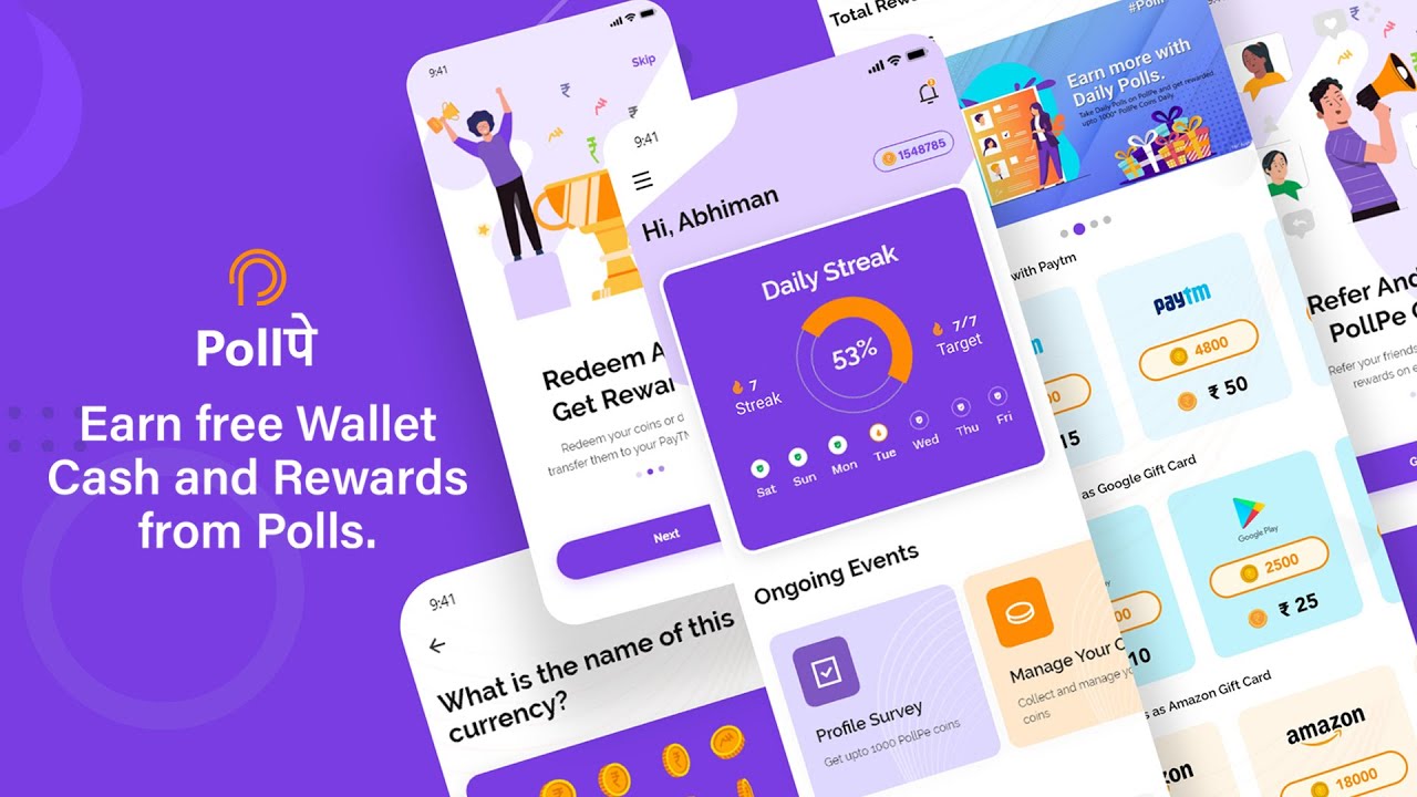 PollPe: Earn rewards with Daily Polls - YouTube