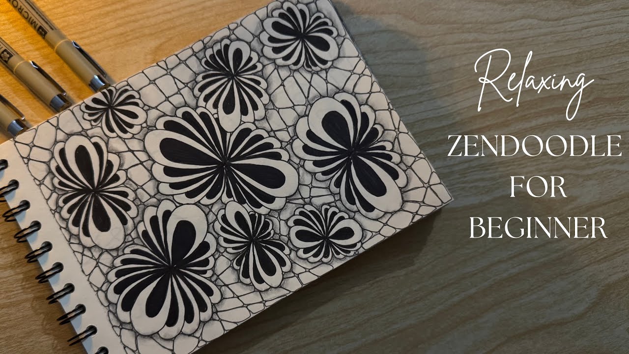 Relax your mind with this Simples Zendoodle idea for Beginner! - YouTube