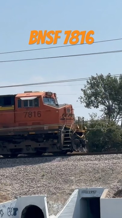 BNSF 7816 - August 21, 2024 #bnsf #railfan #railroad #train - YouTube