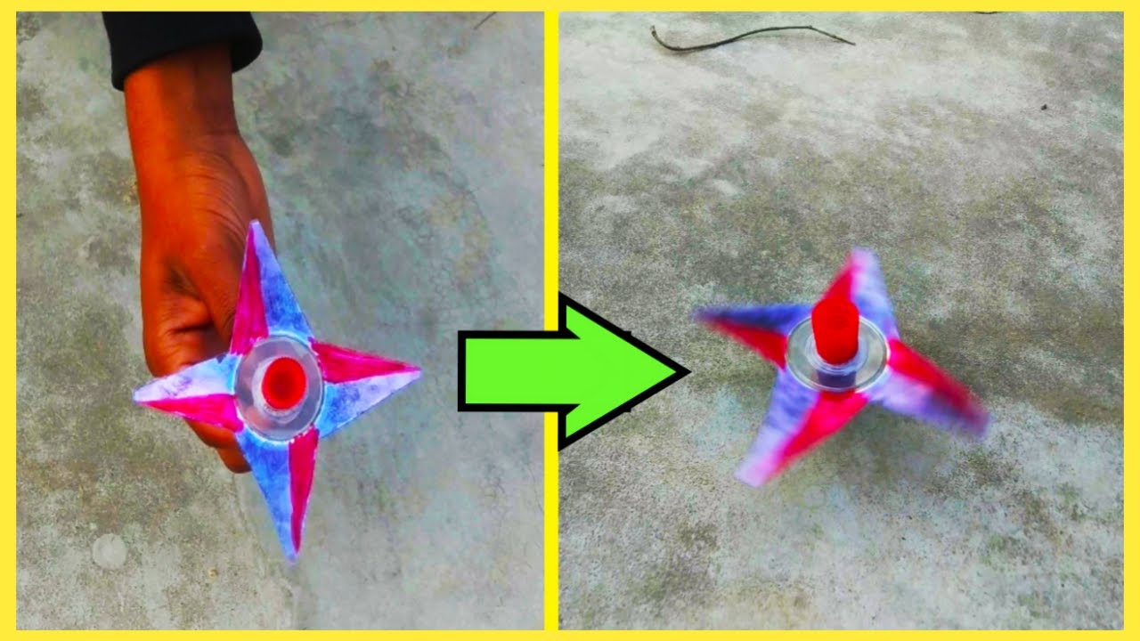 How to make spinning top | How to Make a CD Spinner Toy | How to make ...