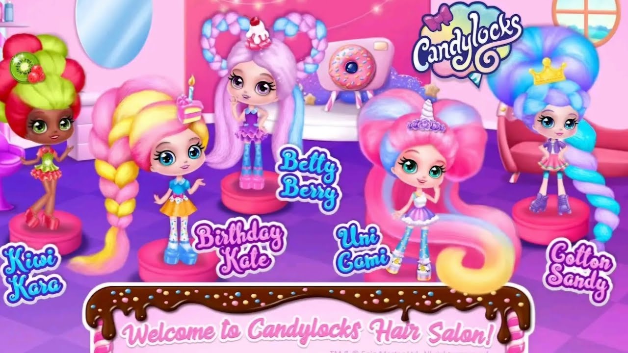 CandyLocks Hair Salon. Style Colorful Hair, Dress up the Girls ...