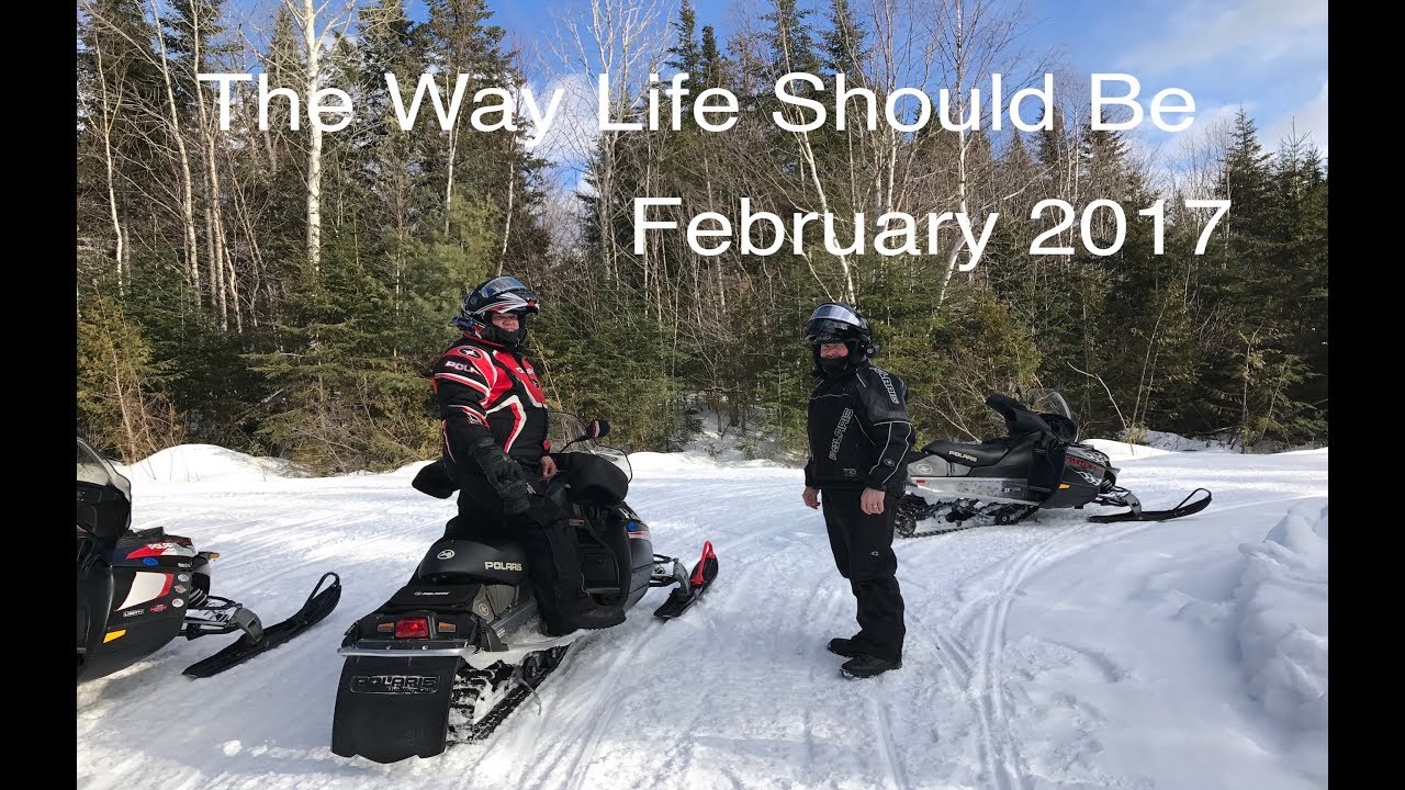 Northern Maine Snowmobiling February 2017 - YouTube