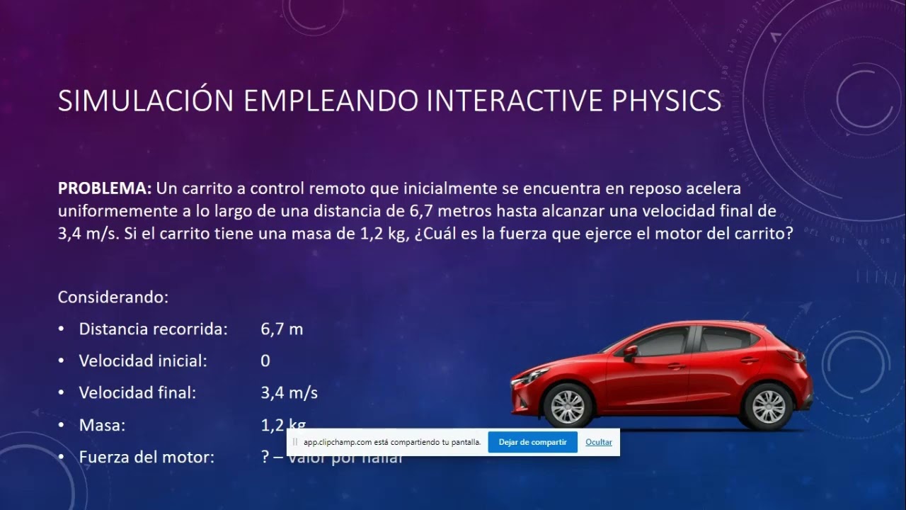 Fisica I - Simulacion Interactive Physics - YouTube