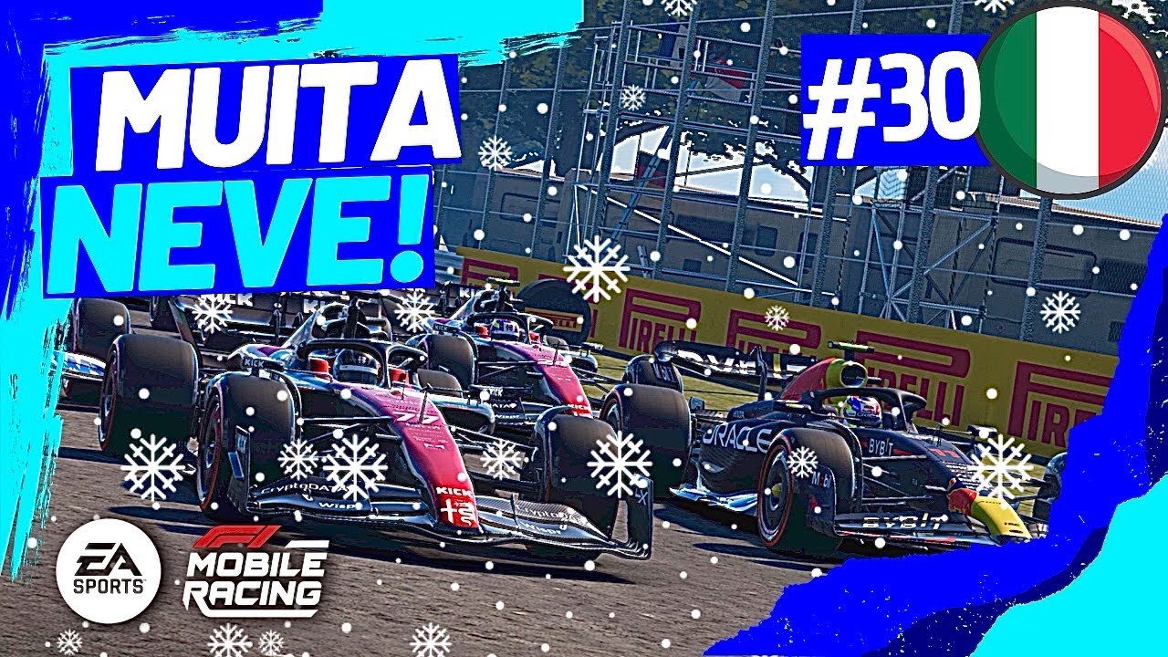F1 MOBILE RACING 23 - MODO CARREIRA | #30 GP DA ITÁLIA 🇮🇹- DE TUDO ACONTECEU EM PLENA NEVASCA ...
