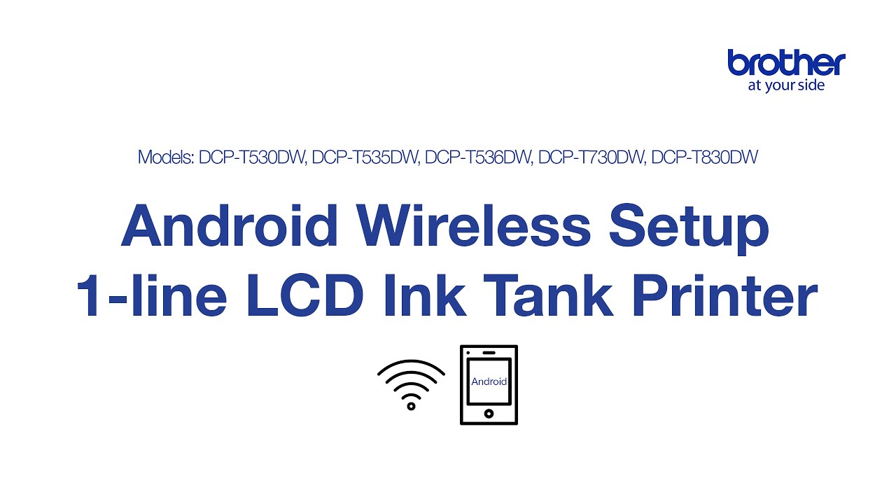How to Connect Android Device to Brother Ink Tank Printer (LCD Models ...