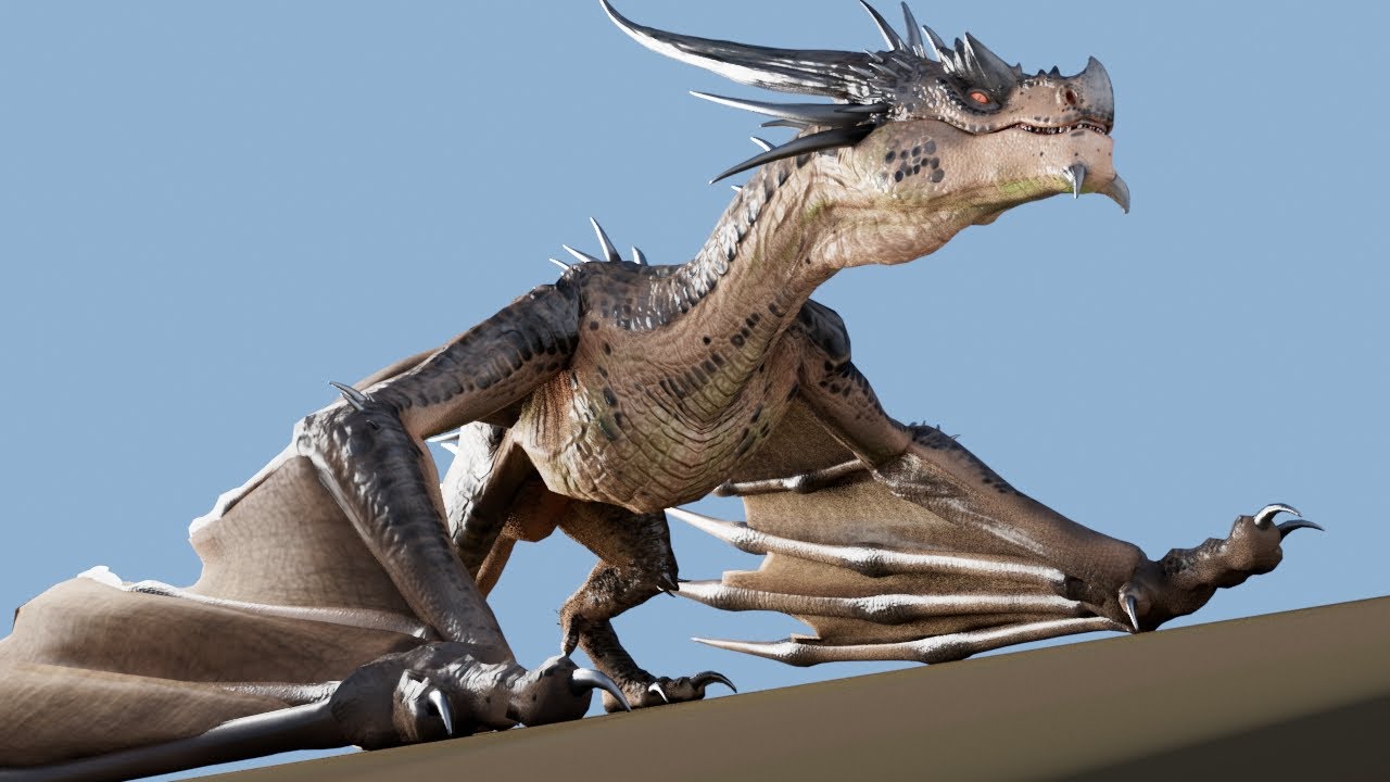 Dragon walk cycle - 3D Animation - YouTube