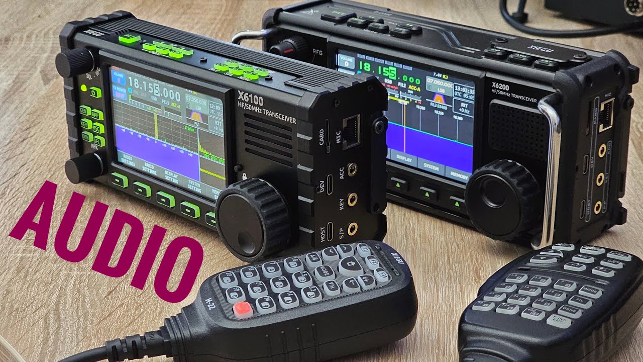 TX Audio Xiegu X6200 vs. X6100 (comparisons) - YouTube