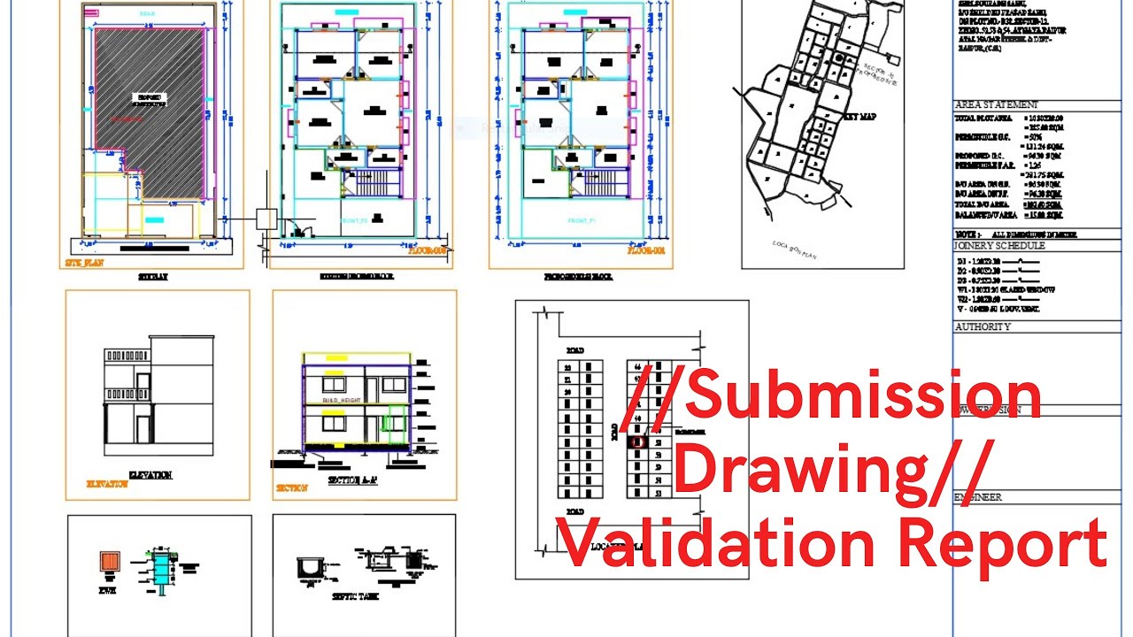 Buiding Submission drawing for validation Report Sample. - YouTube