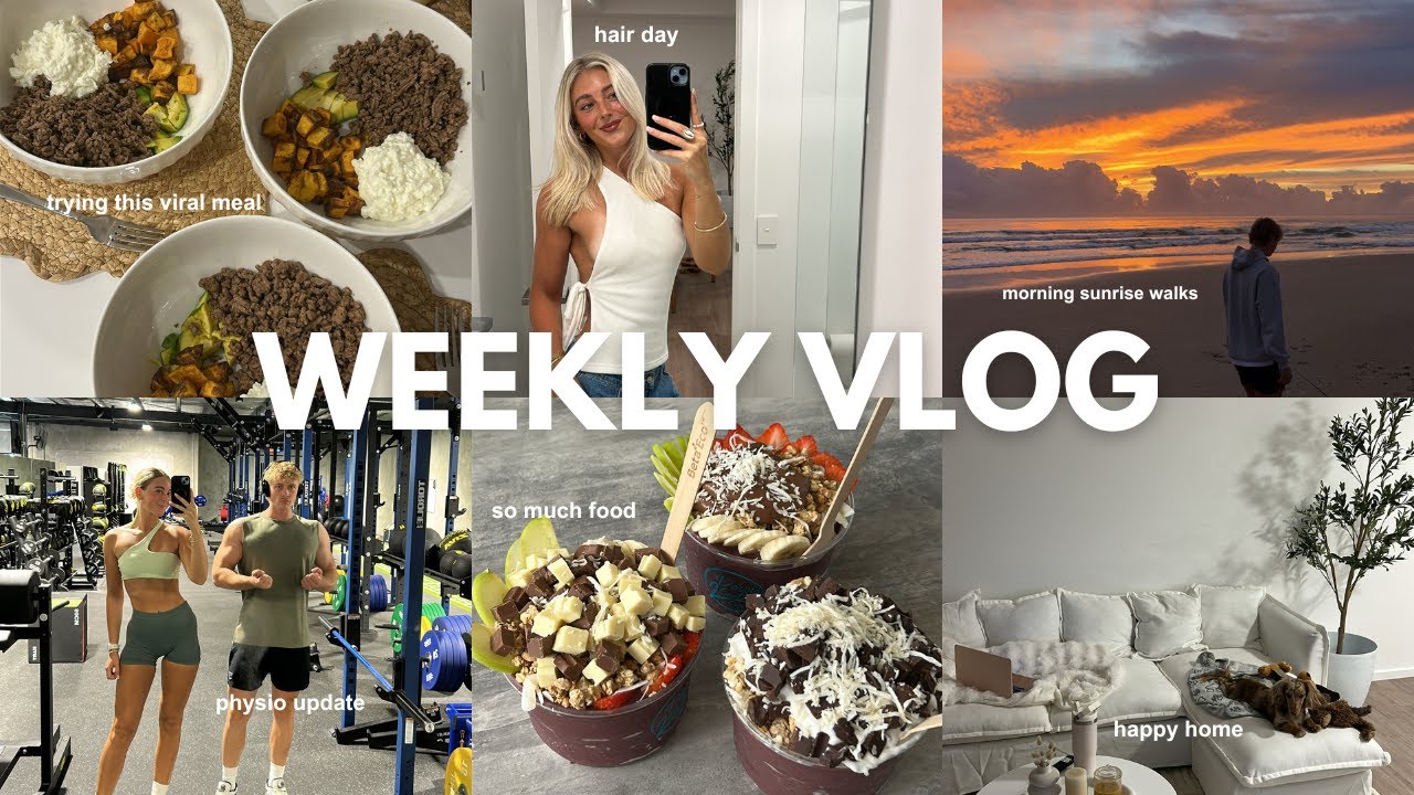 WEEKLY VLOG | physio update, apartment complete, lots of yummy food ...