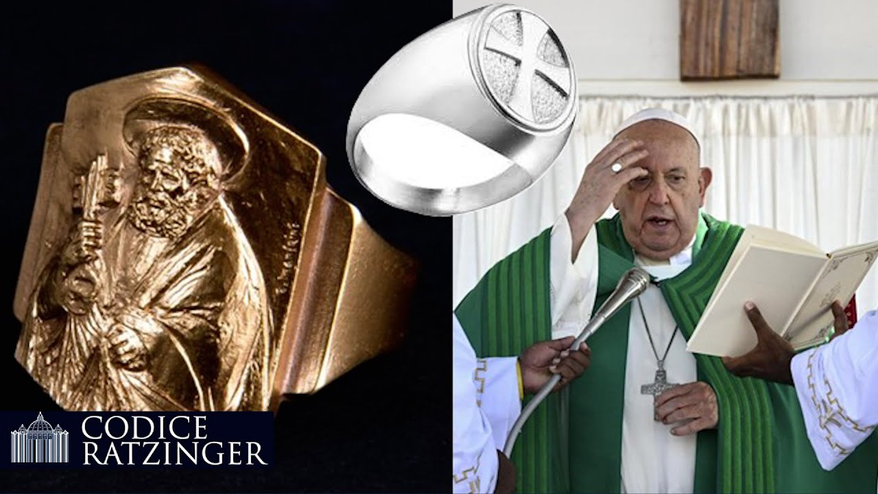 Tolto a Bergoglio l'anello piscatorio da maggio 2024. Braccio di ferro ...