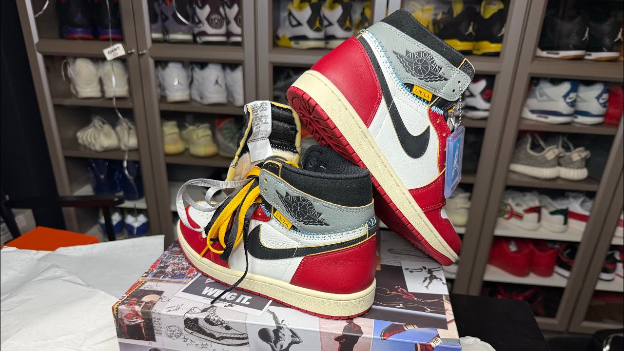 Unboxing the Union LA x Air Jordan 1 Retro HighOG SP 'Chicago Shadow ...