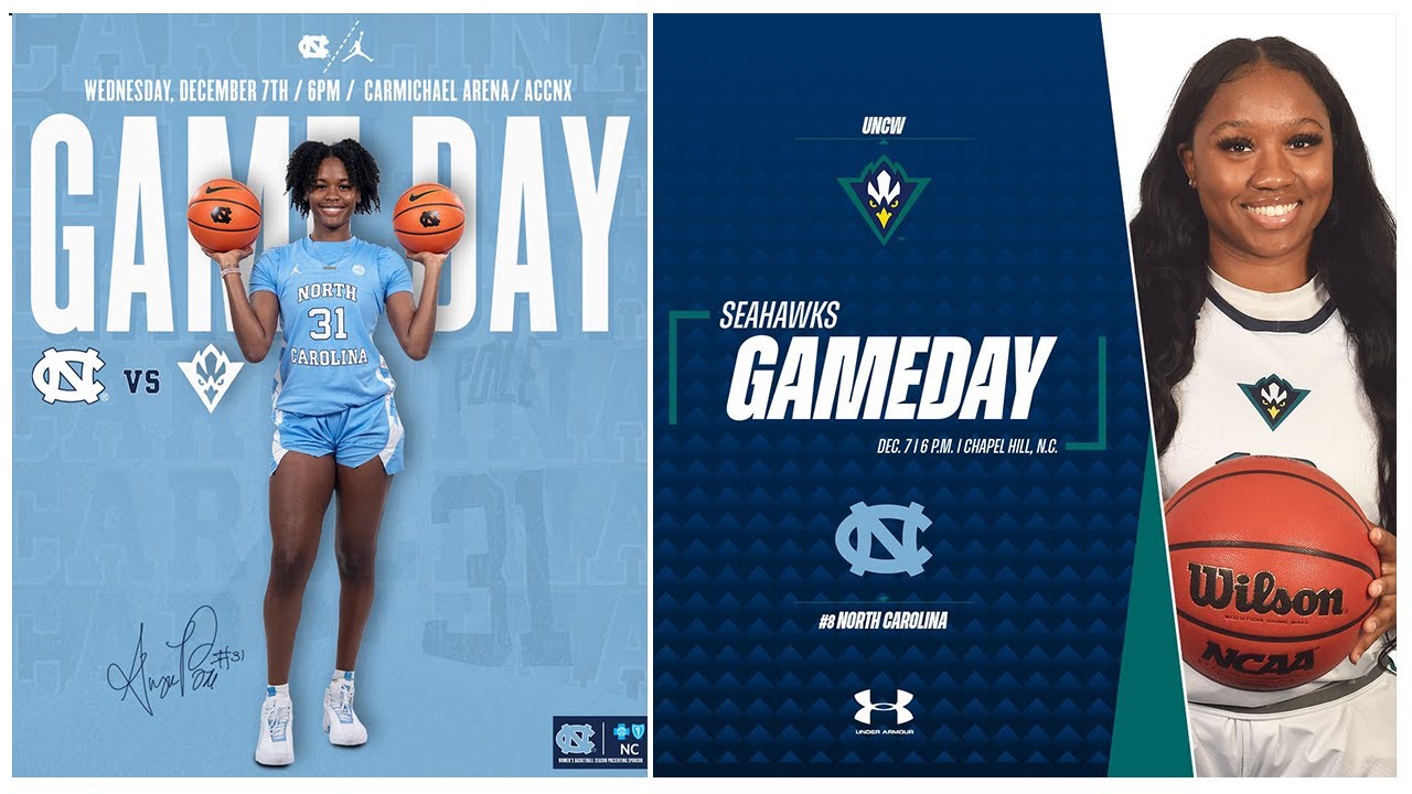 No. 8 North Carolina vs UNCW | NCAA Women's Basketball | 12.7.22 - YouTube